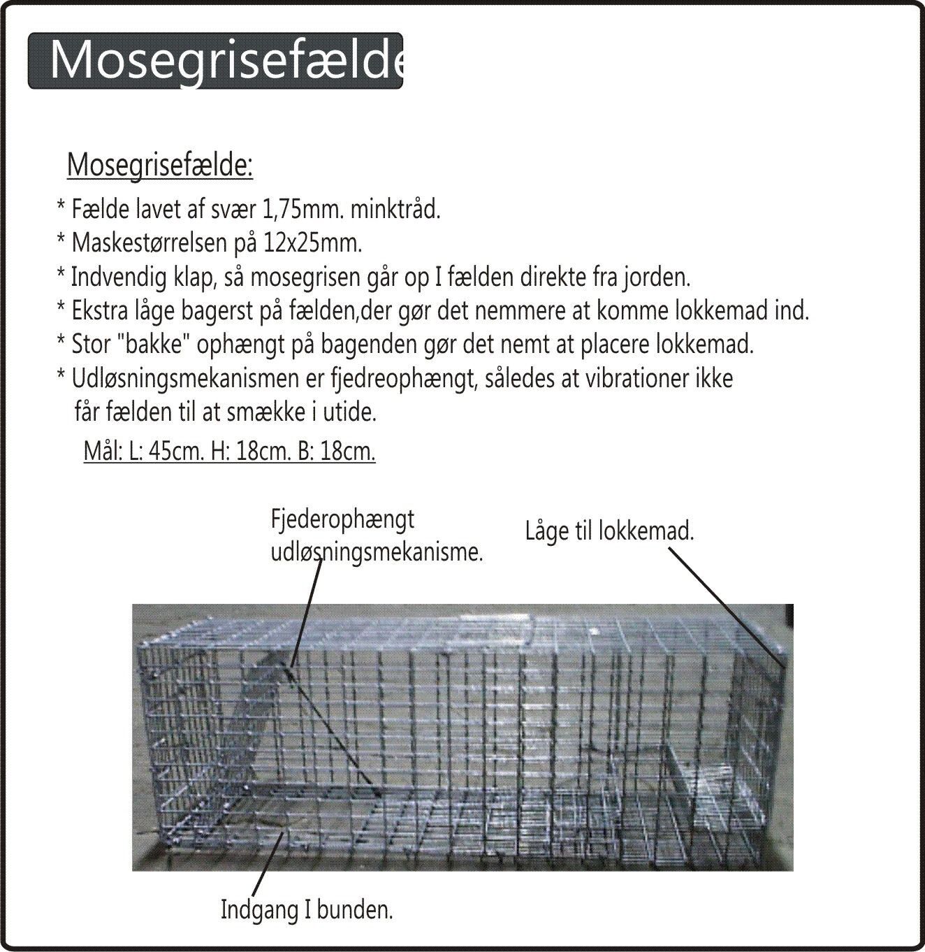 Mosegrisefælde | Effektiv fælde til bekæmpelse af mosegrise